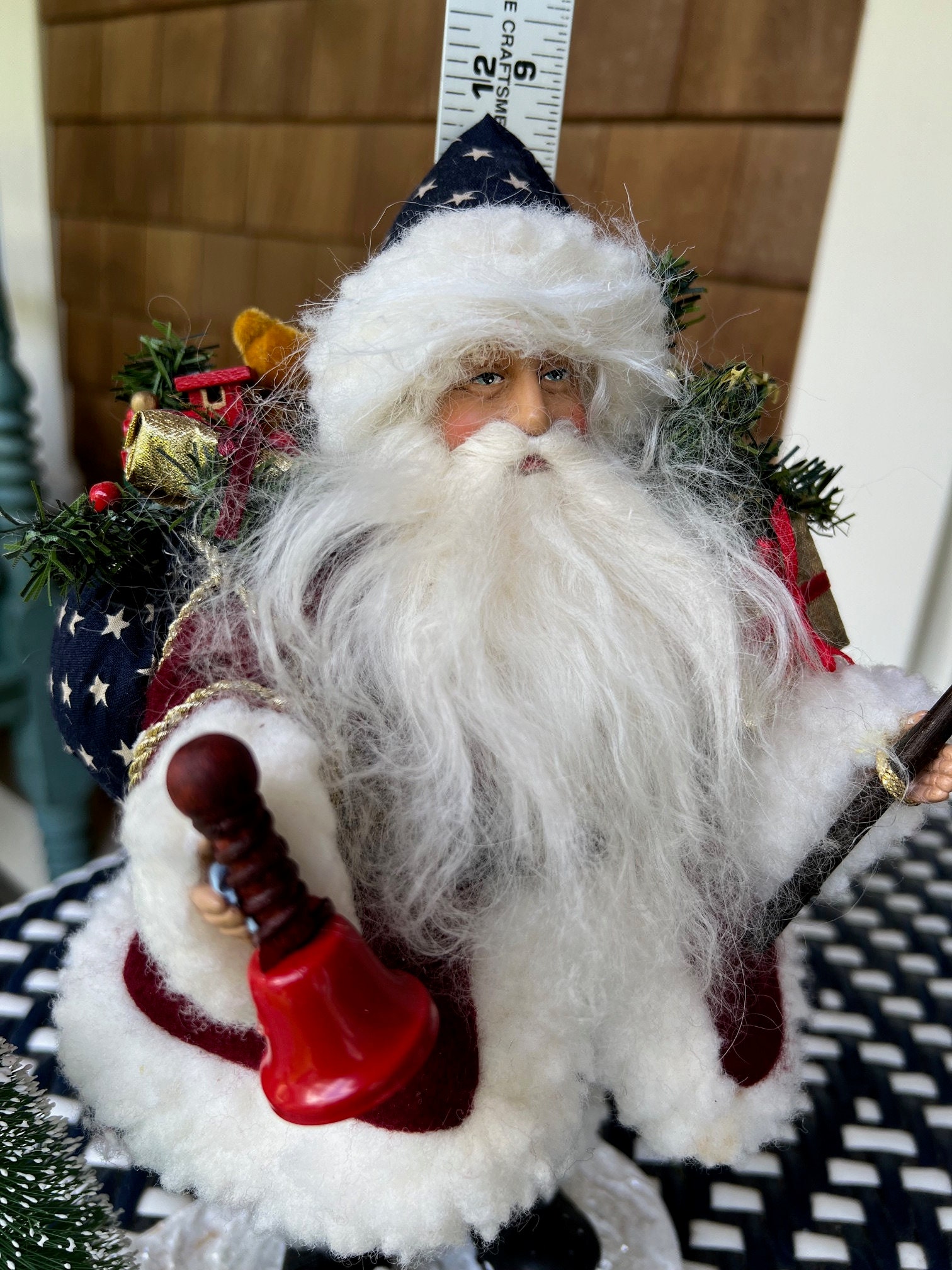 Patriotic Americana SANTA Father Christmas Santa Claus Collectible ...