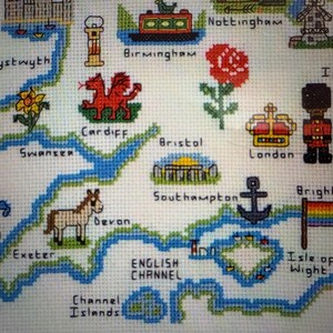 Map of Maine Counted Cross Stitch Pattern by Susan Hillis Designs ...