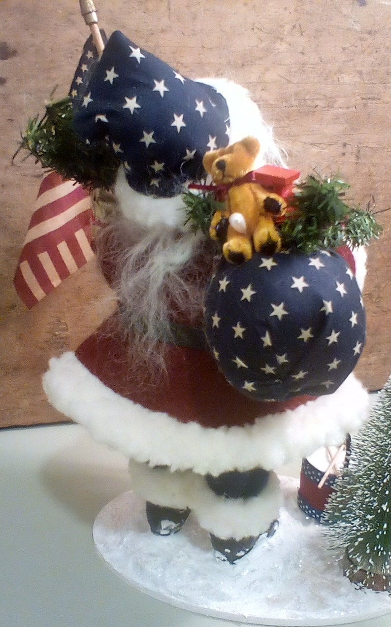Patriotic Americana SANTA Father Christmas Santa Claus - Etsy