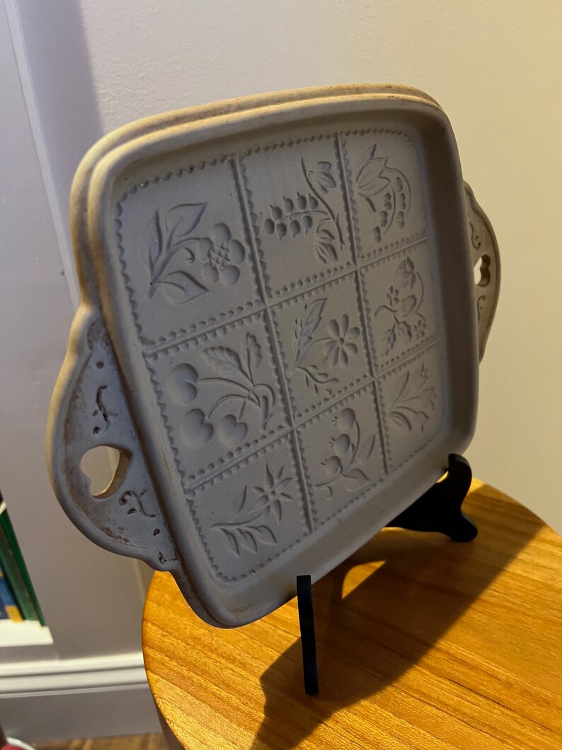 Vintage Shortbread Mold Brown Bag Cookie Art Recipes 1988 Wild Flowers ...