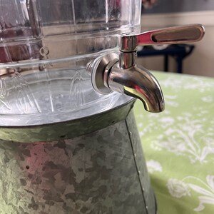 POTTERY BARN Drink Dispenser With Spigot Tap & Lid ideal for Iced Tea ...
