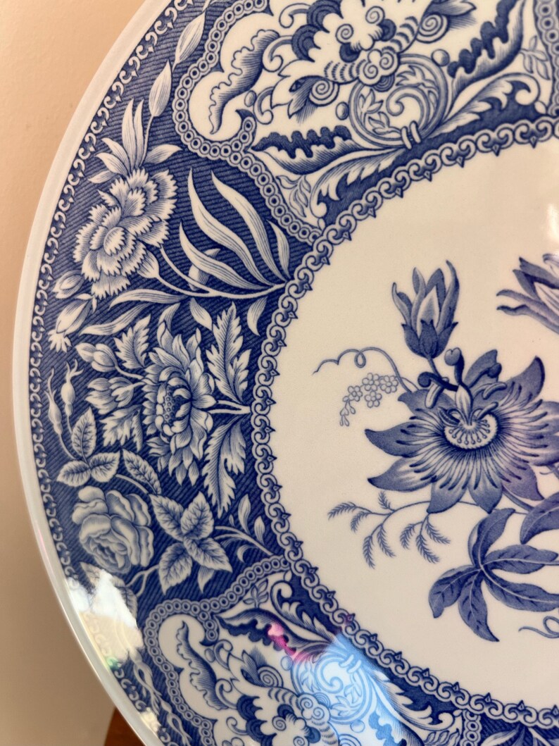 Rare Vintage SPODE Cake Plate in the Spode Blue Room Collection FLORAL ...