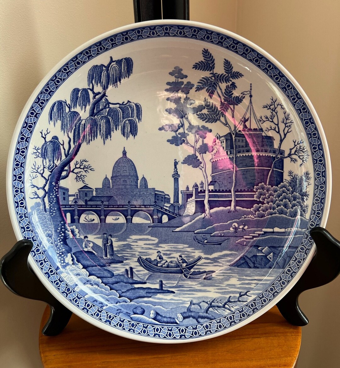 SPODE Blue Italian Pasta Bowlvintage SPODE Designpristine Condition ...