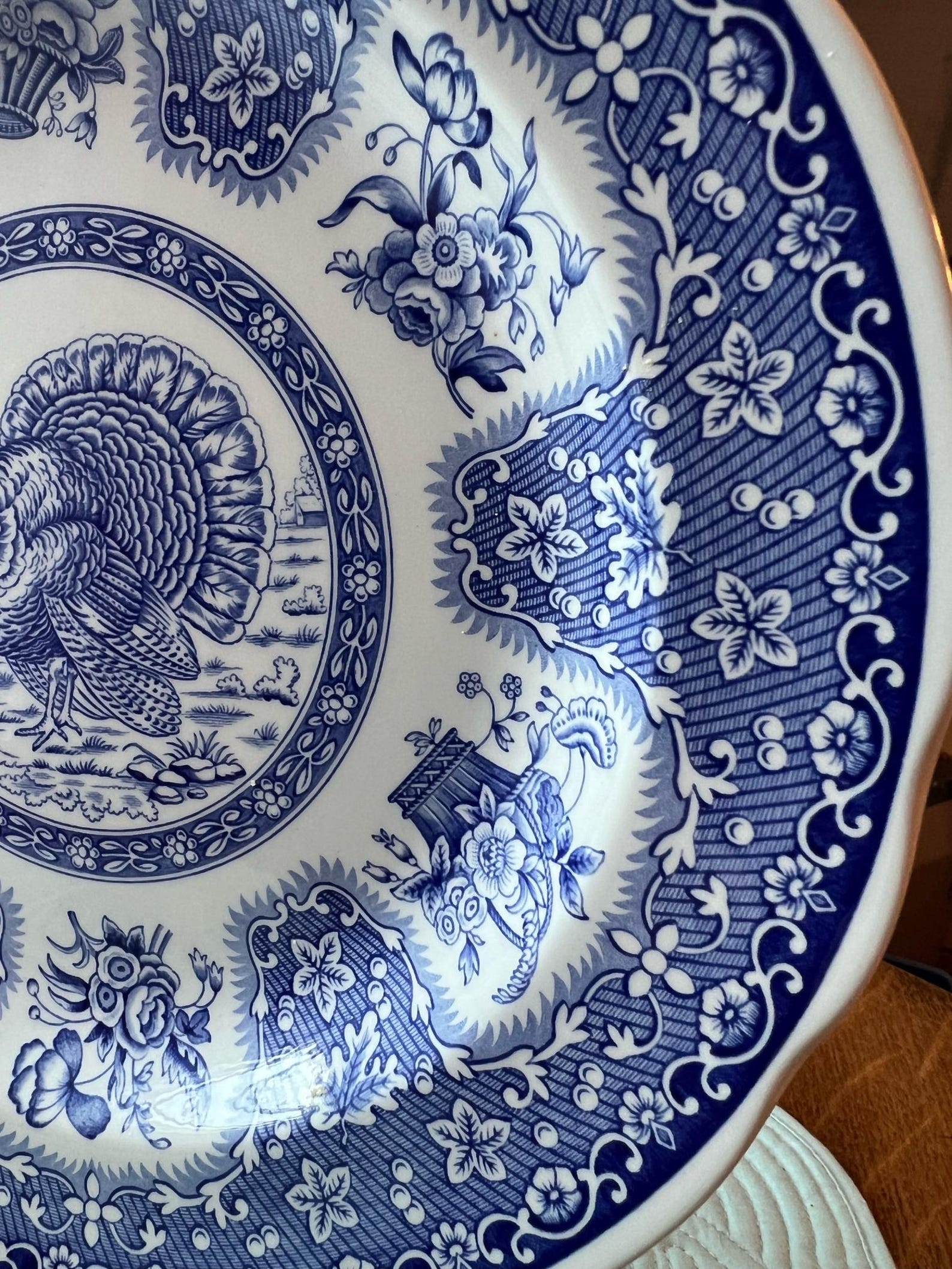 Rare Vintage SPODE Festival Blue With White Edge 10.25 Inch Dinner ...
