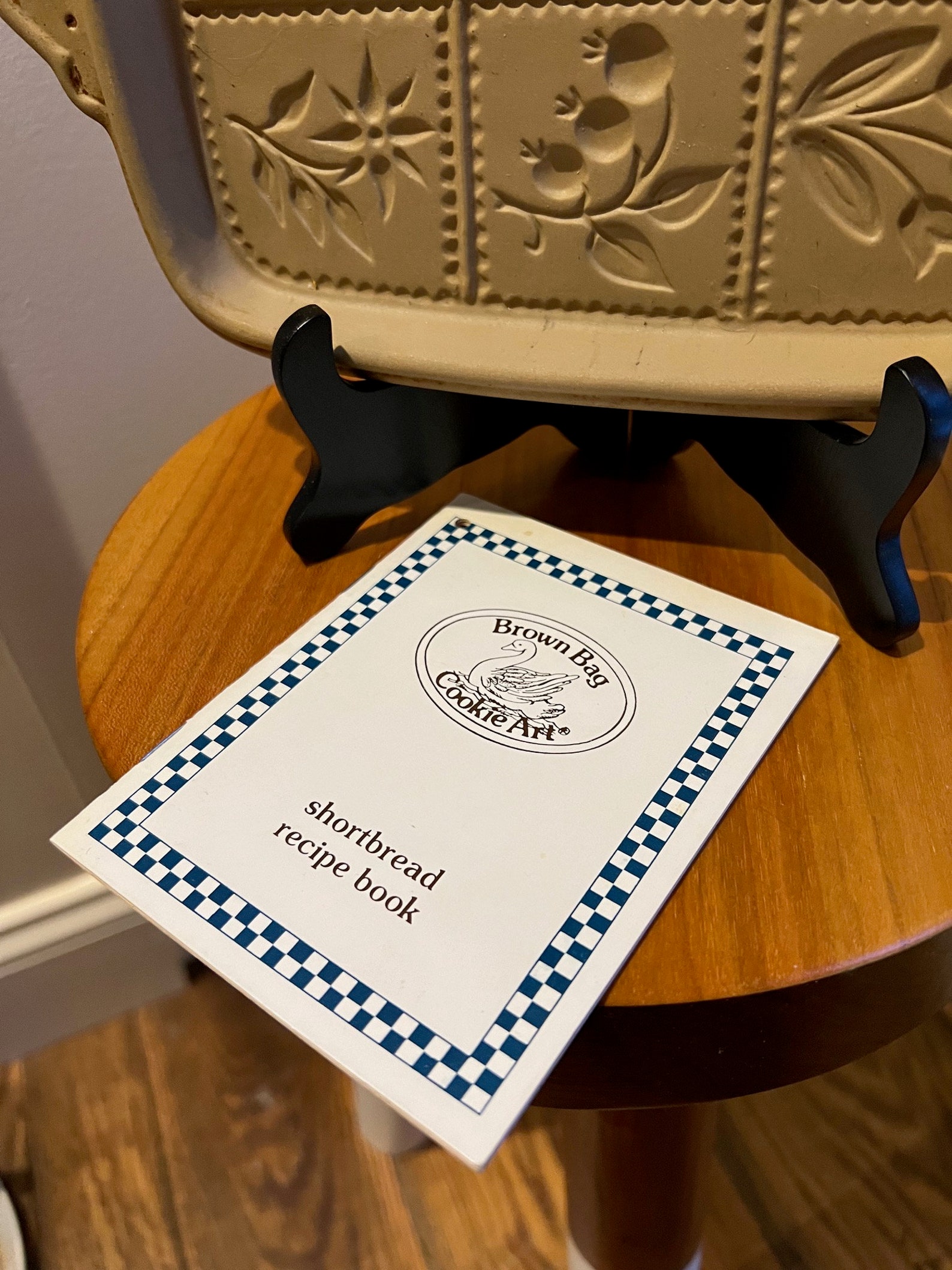 Vintage Shortbread Mold Brown Bag Cookie Art Recipes 1988 Wild Flowers ...