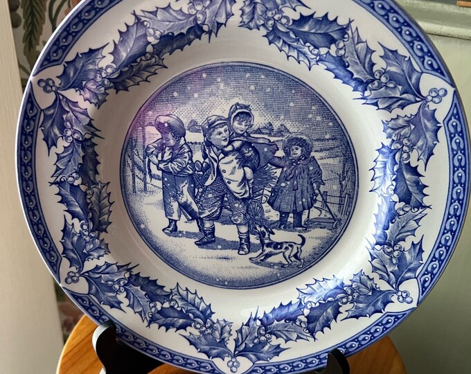 Rare SPODE Victorian Children Plate Collection "gathering Kindling" 2nd ...