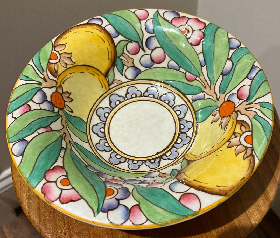 Rare Charlotte Rhead Art Deco Bowl Handmade in England 1930s stunning ...