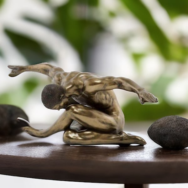 Bronze Male Nude Figurine - Etsy