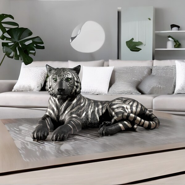 Porcelain Tiger Figurine - Etsy