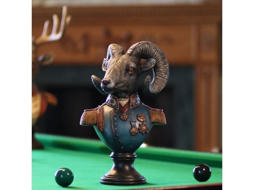 Rufus the Regal Ram Bust Home Decor Birthday Gift - Etsy