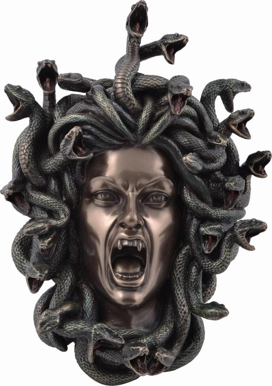 Medusa Head Wall Plaque: Bronze Sculpture for Home Decor and ...