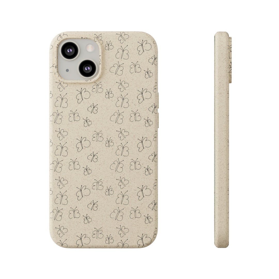 Butterfly Doodle Biodegradable Case - Etsy