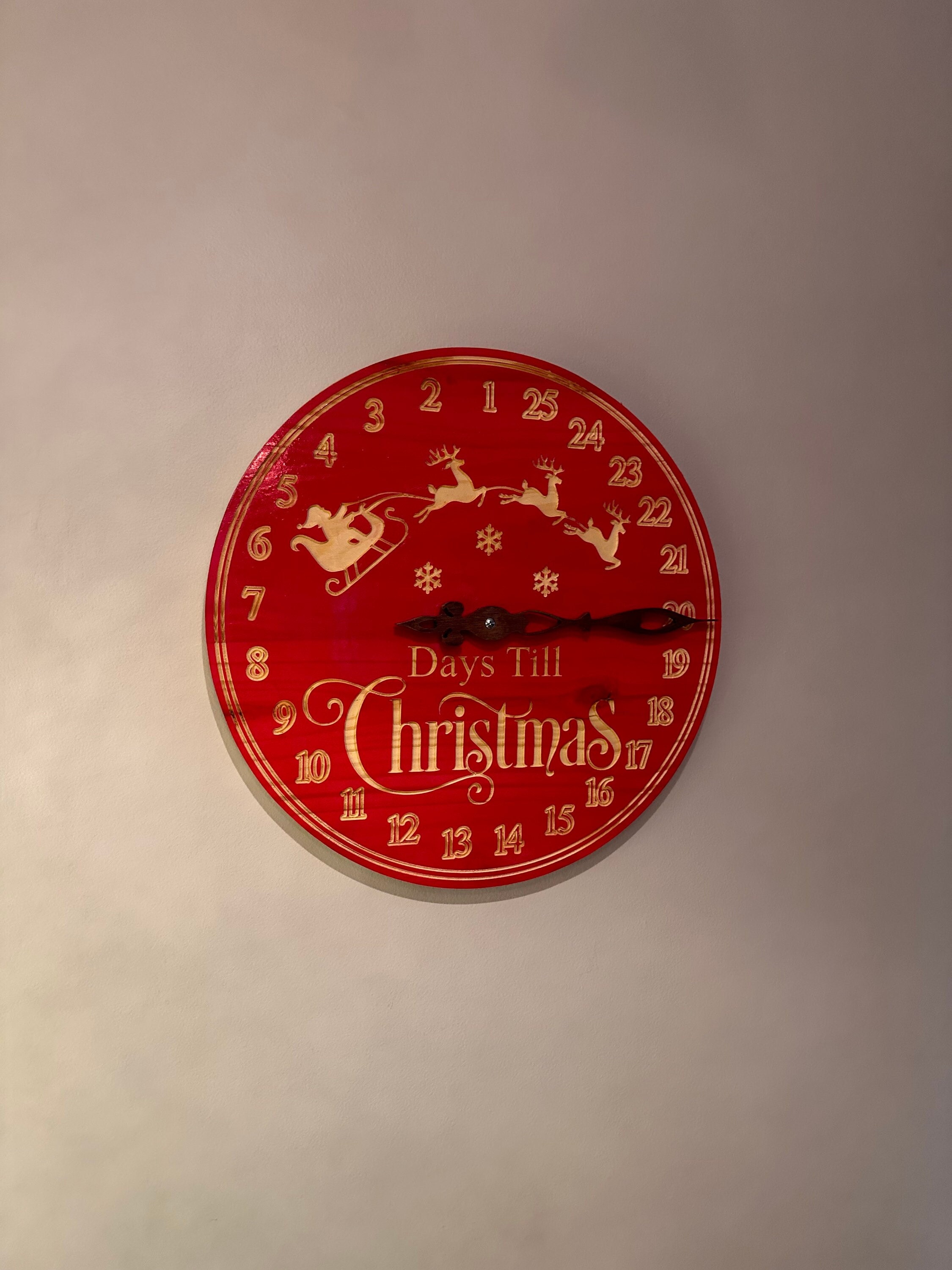 25 Day (manual) Count Down Clock - Etsy