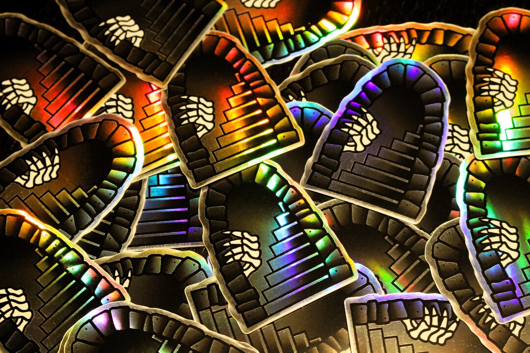 Stairway Portal Stickers Holographic Stickers Premium Vinyl Decal ...