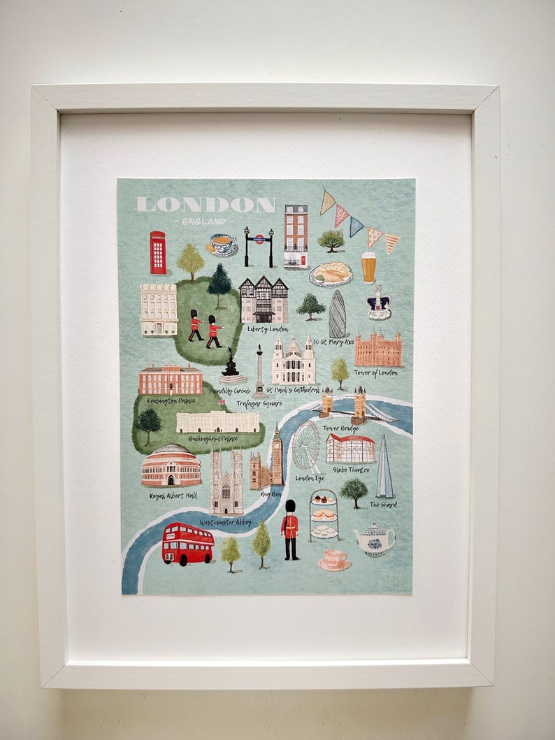 London Map - Etsy