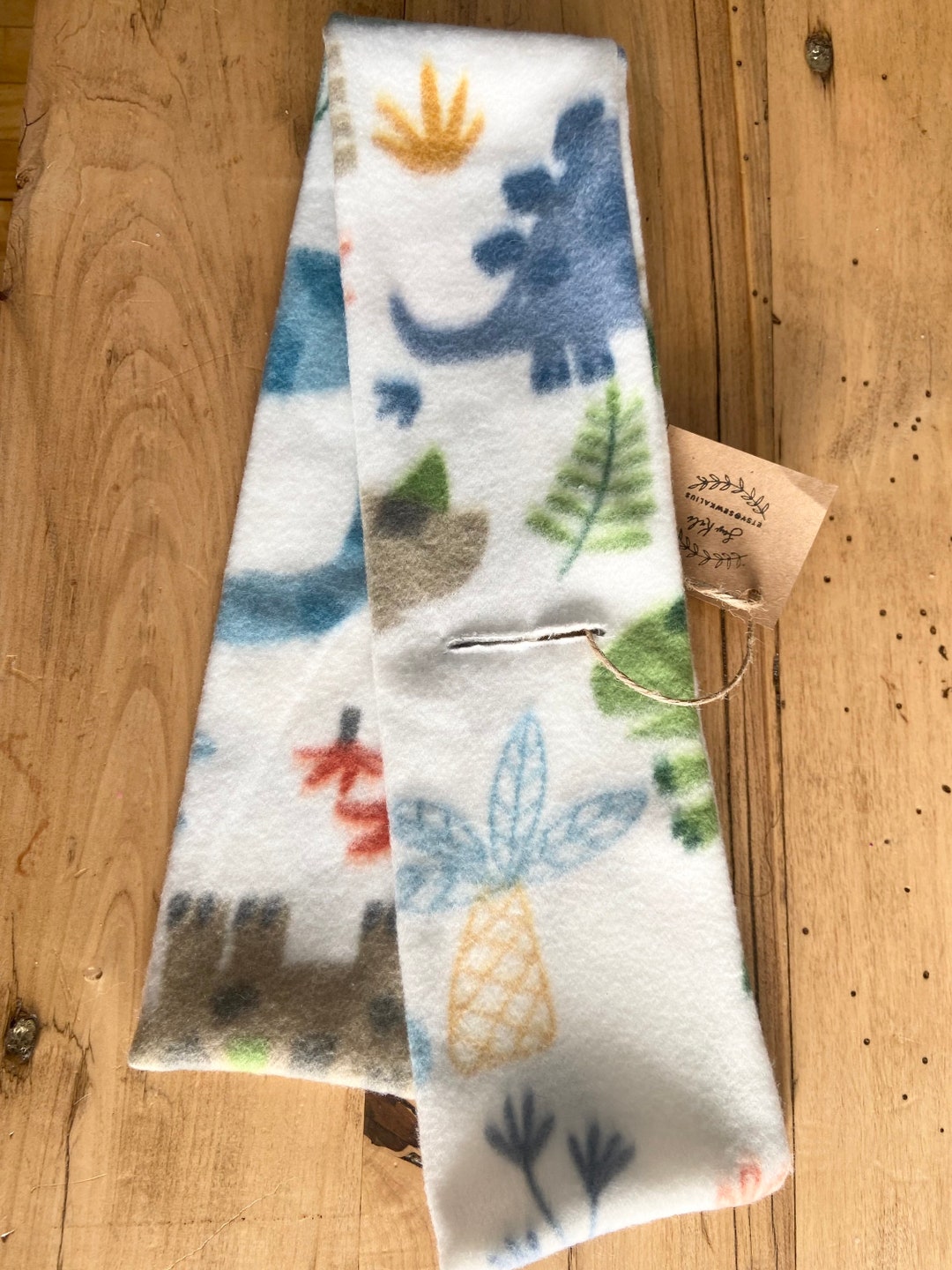 Dinosaur Children Keyhole Scarf - Etsy