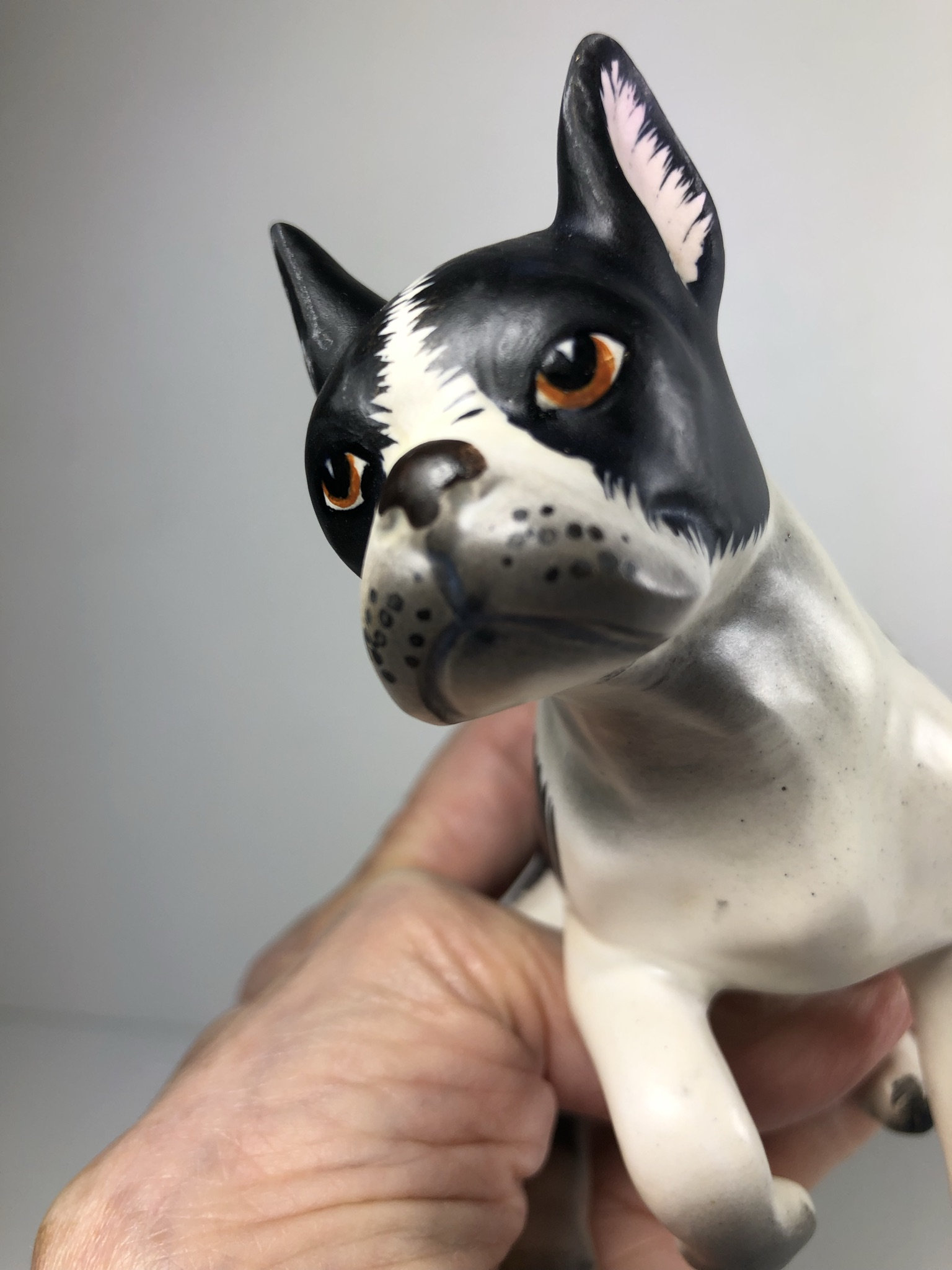 Boston Terrier Ceramic Figurine With Factory Flaw - Etsy