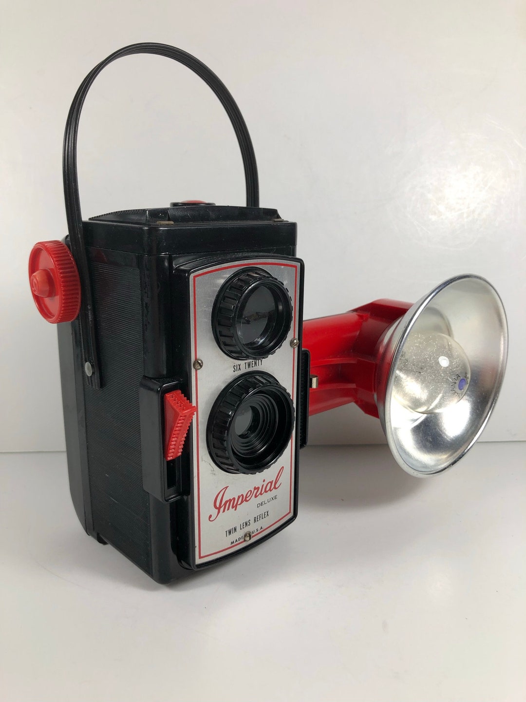 Camera, Imperial Reflex 620 Duo Lens Black With Red Flash and Bulb - Etsy
