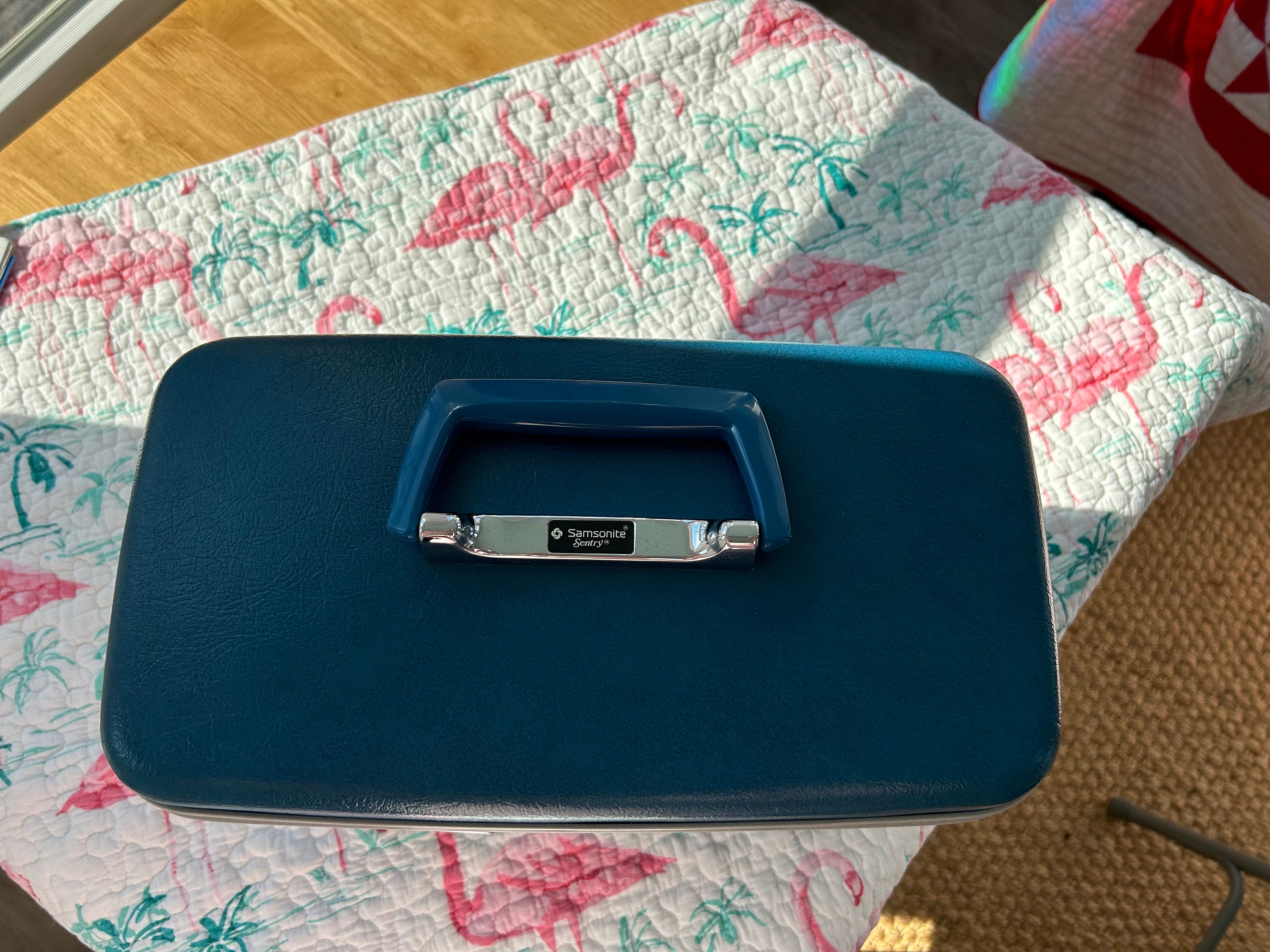 Blue Samsonite Train Case - Etsy