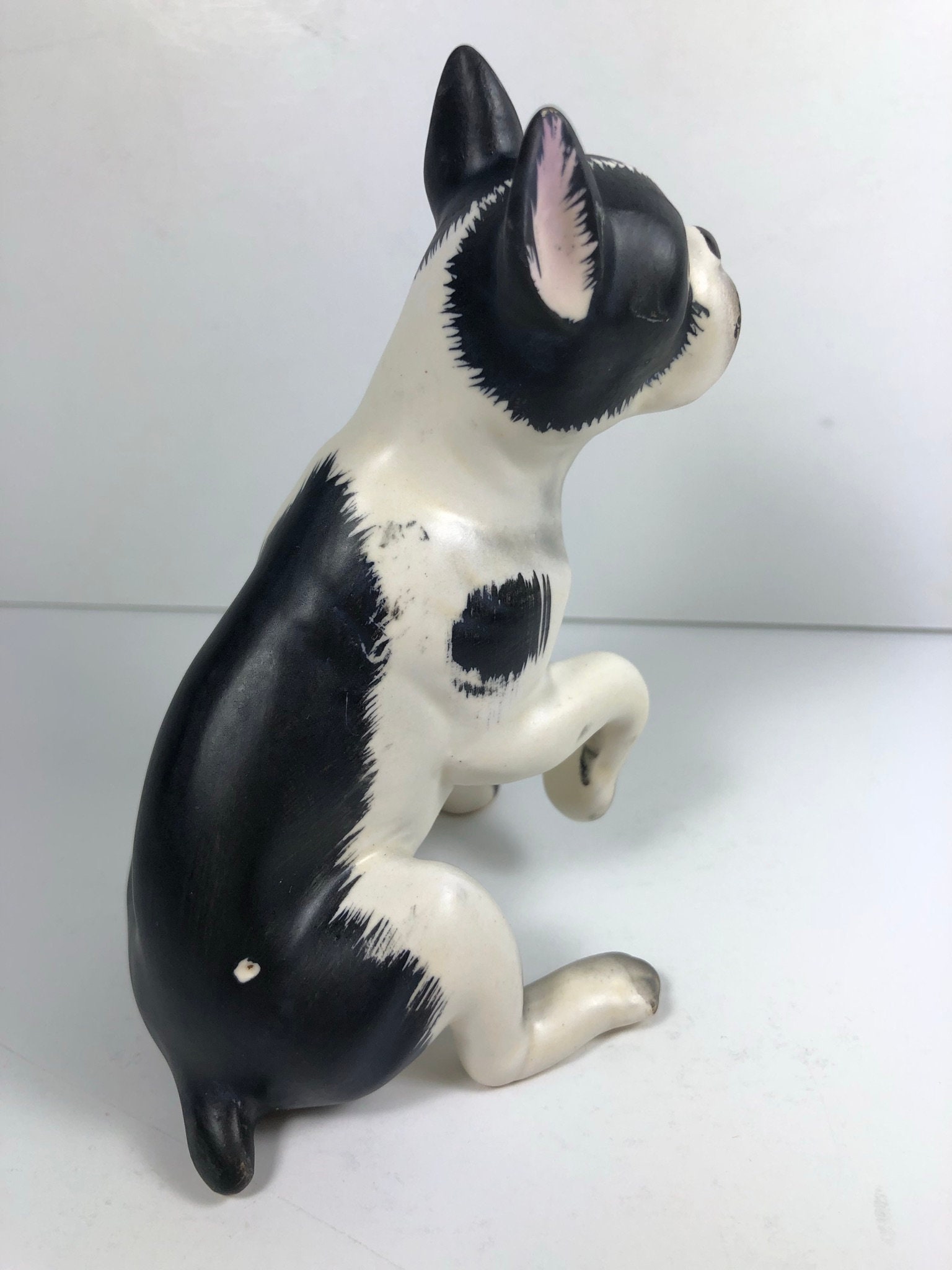 Boston Terrier Ceramic Figurine With Factory Flaw - Etsy
