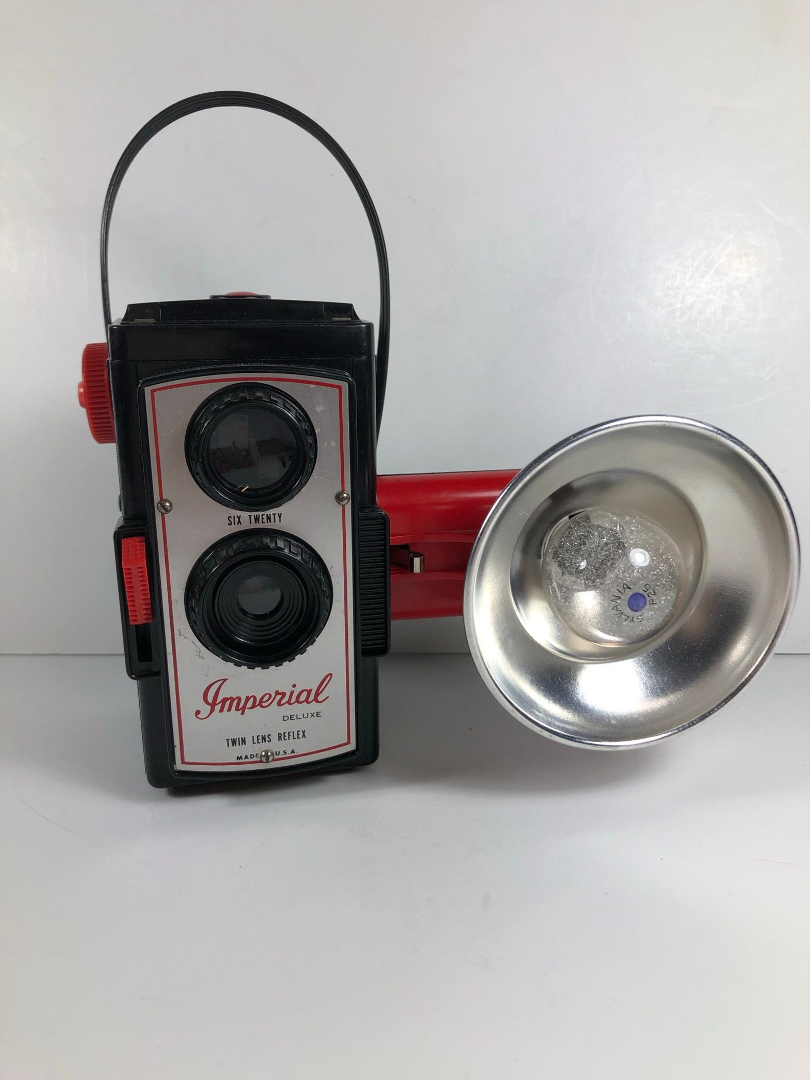Camera, Imperial Reflex 620 Duo Lens Black With Red Flash and Bulb - Etsy