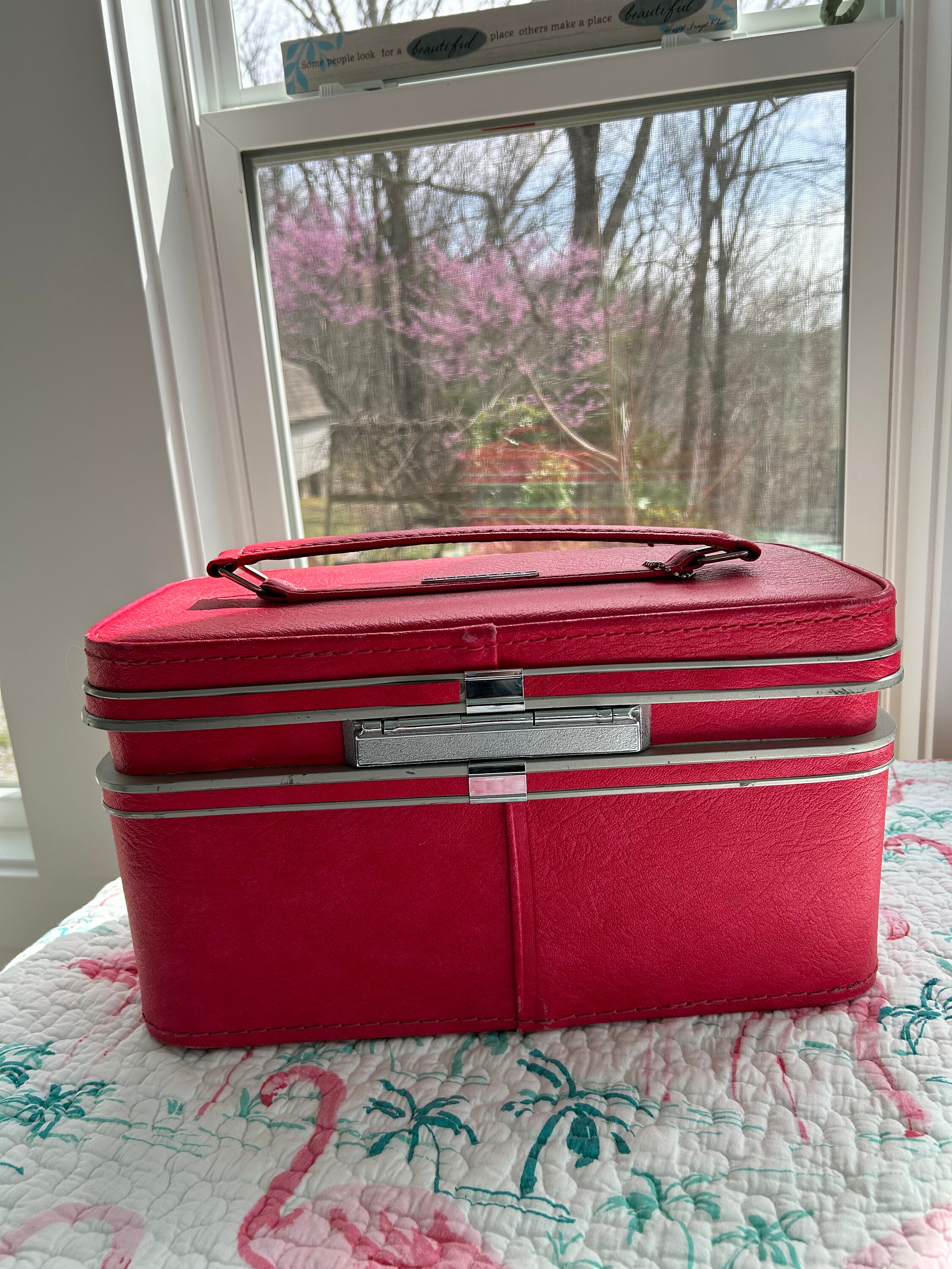 Vintage Samsonite Hot Pink Hard Shell Train Case, With Tray - Etsy