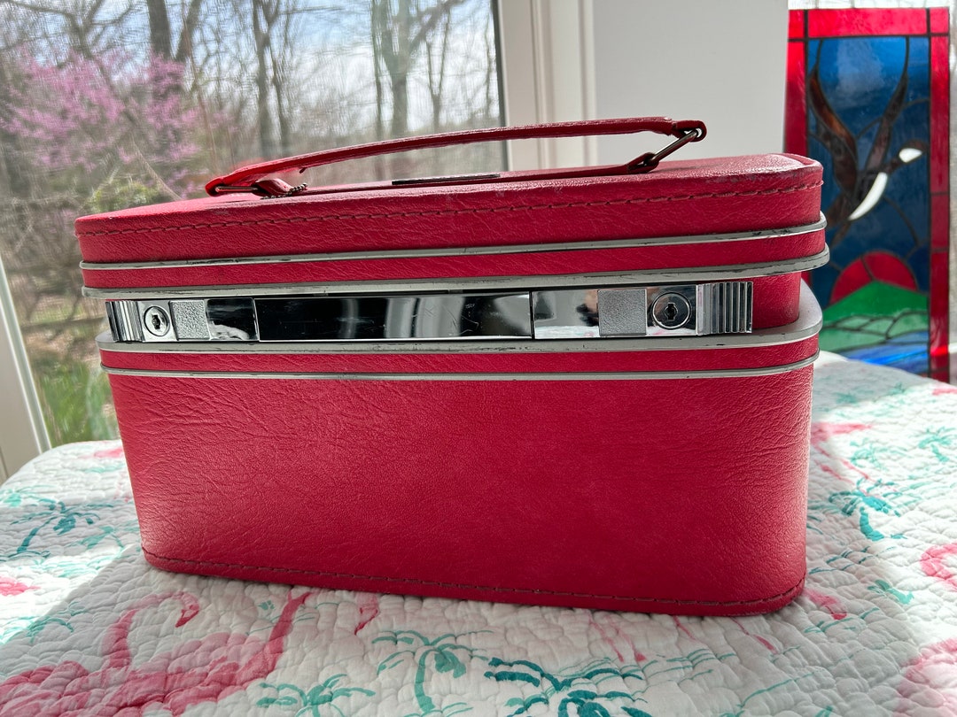 Vintage Samsonite Hot Pink Hard Shell Train Case, With Tray - Etsy