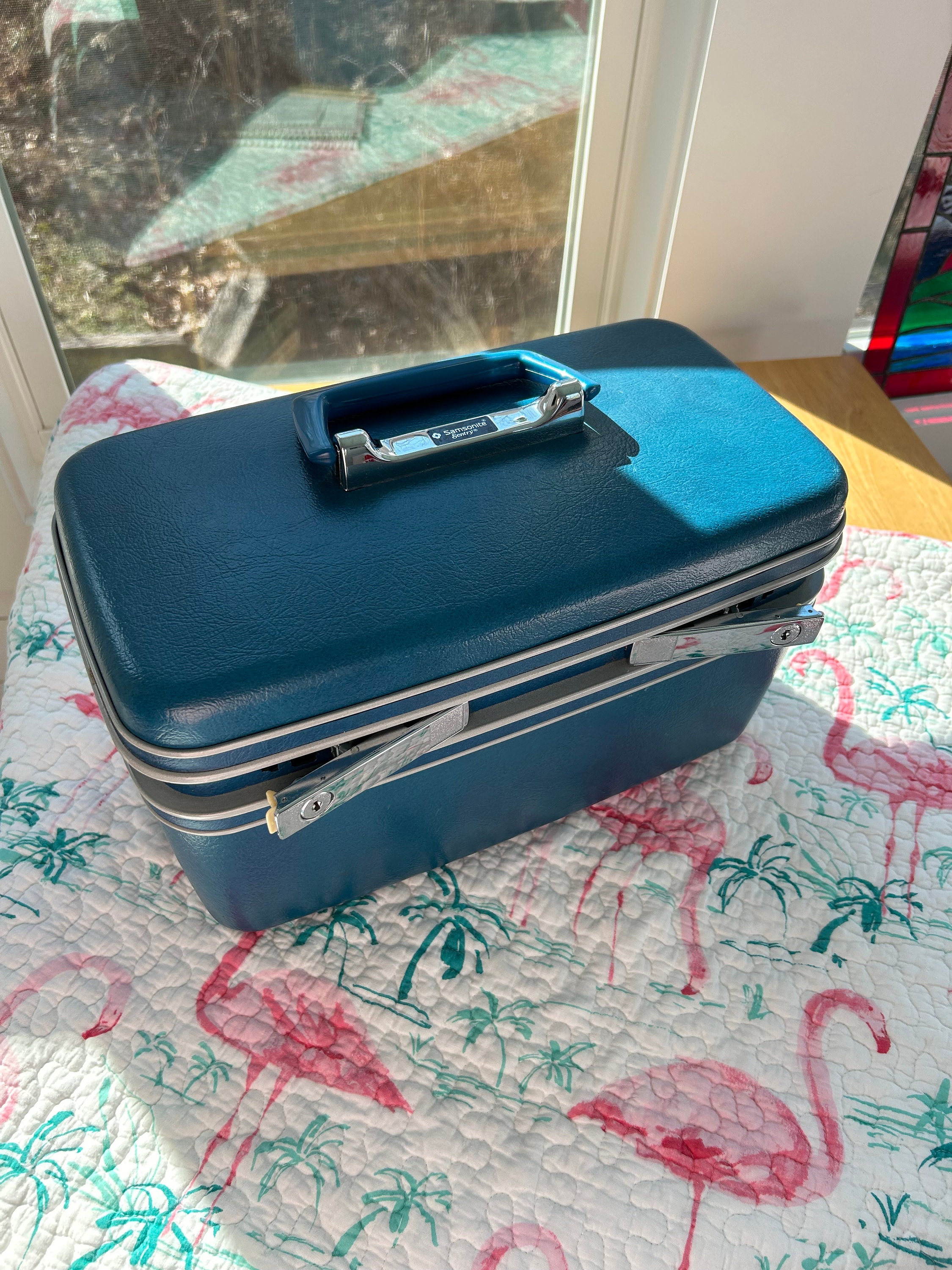 Blue Samsonite Train Case - Etsy