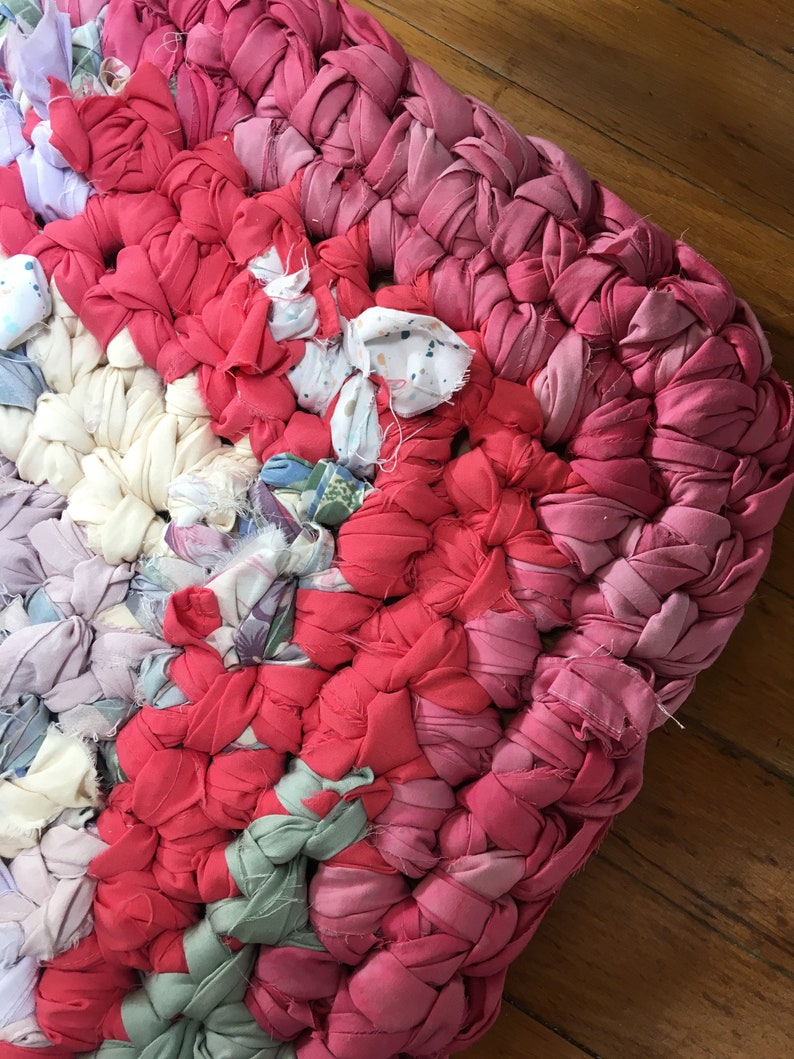 Squishy Plush Zig Zag Crochet Rag Rug - Etsy