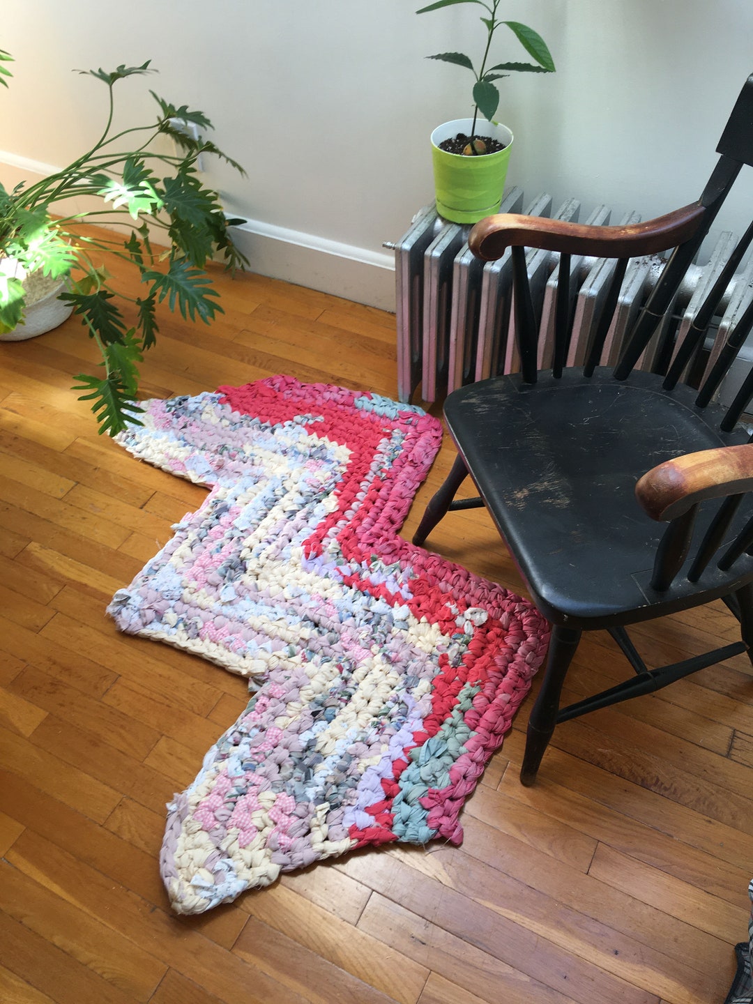 Squishy Plush Zig Zag Crochet Rag Rug - Etsy