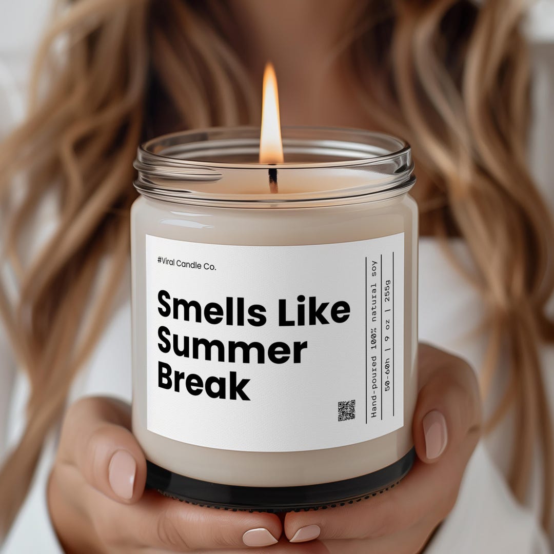 Summer Break Candle, Teacher Gift, Summer Gift for Teacher, Teacher ...
