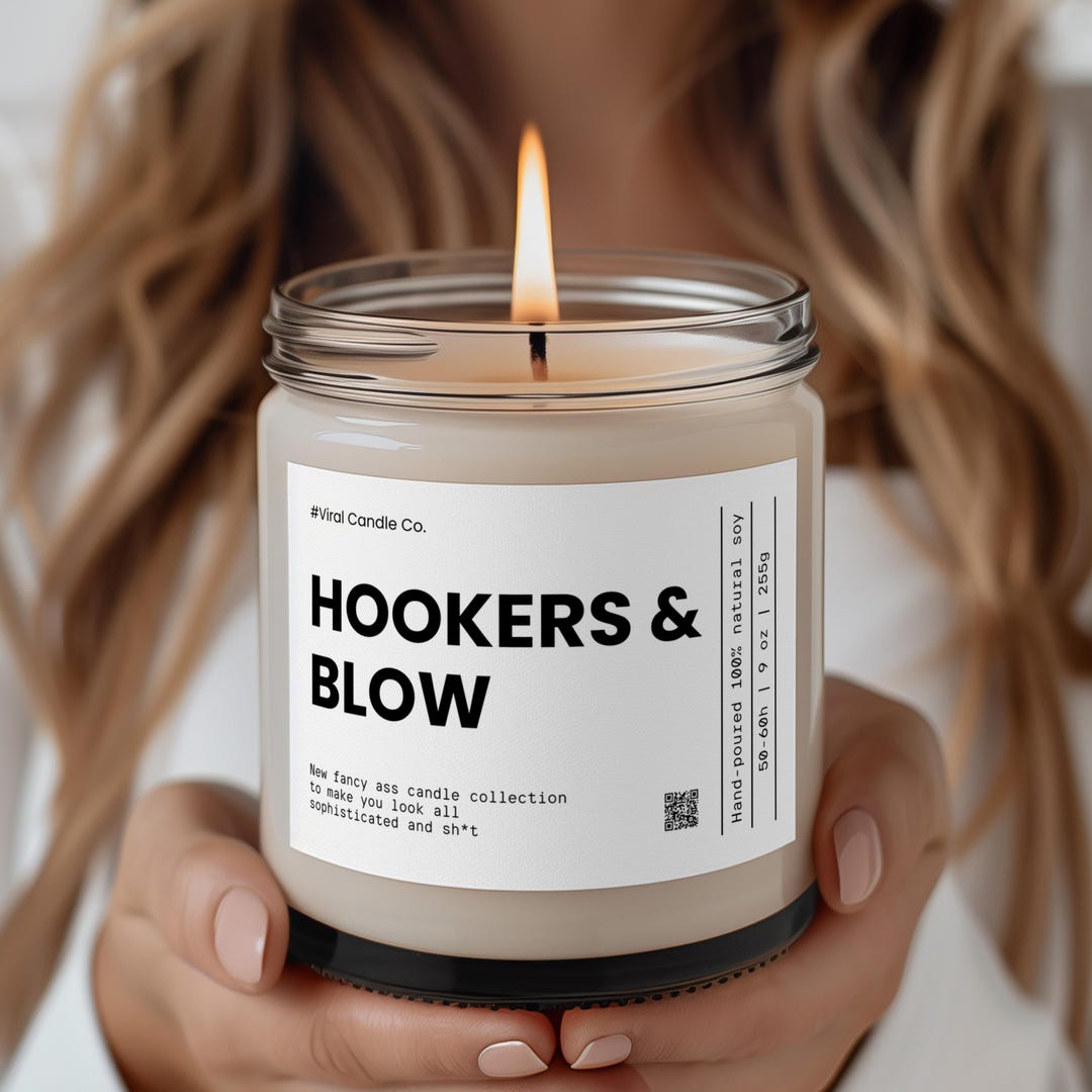 Hookers and Blow Candle | Adult Humor | Unique Gift Ideas | Custom ...