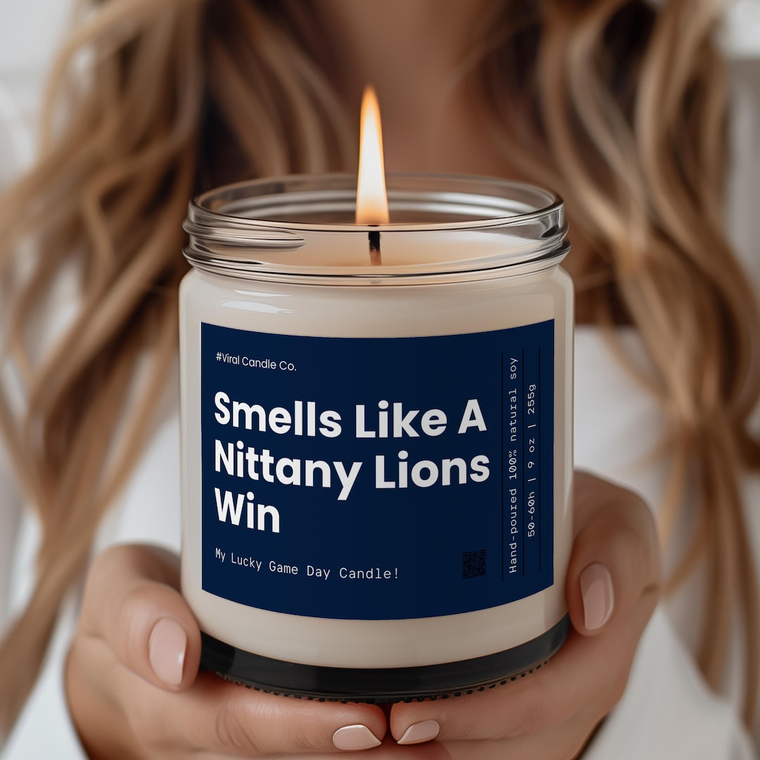 Smells Like A Nittany Lions Win | Football Candle | Unique Gift Idea ...