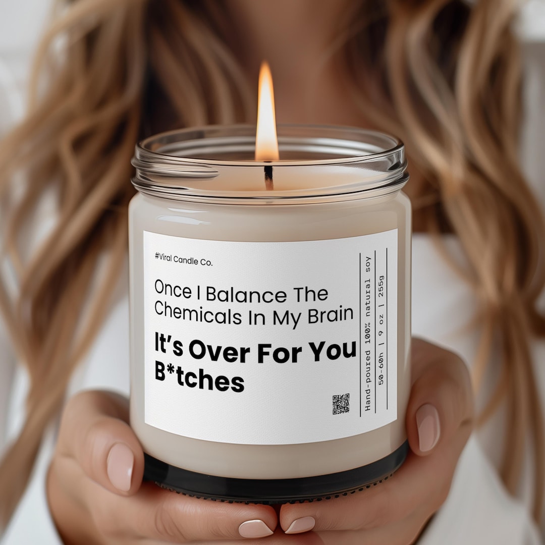 It's Over for You Bitches Candle, Funny Gifts for Her, Funny Candle ...
