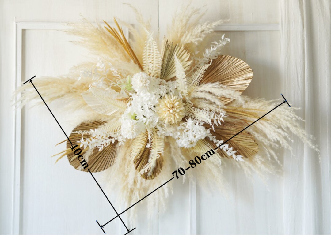 Palm Spear Flower Arbor/ Artificial Flower Wedding Archarch& - Etsy