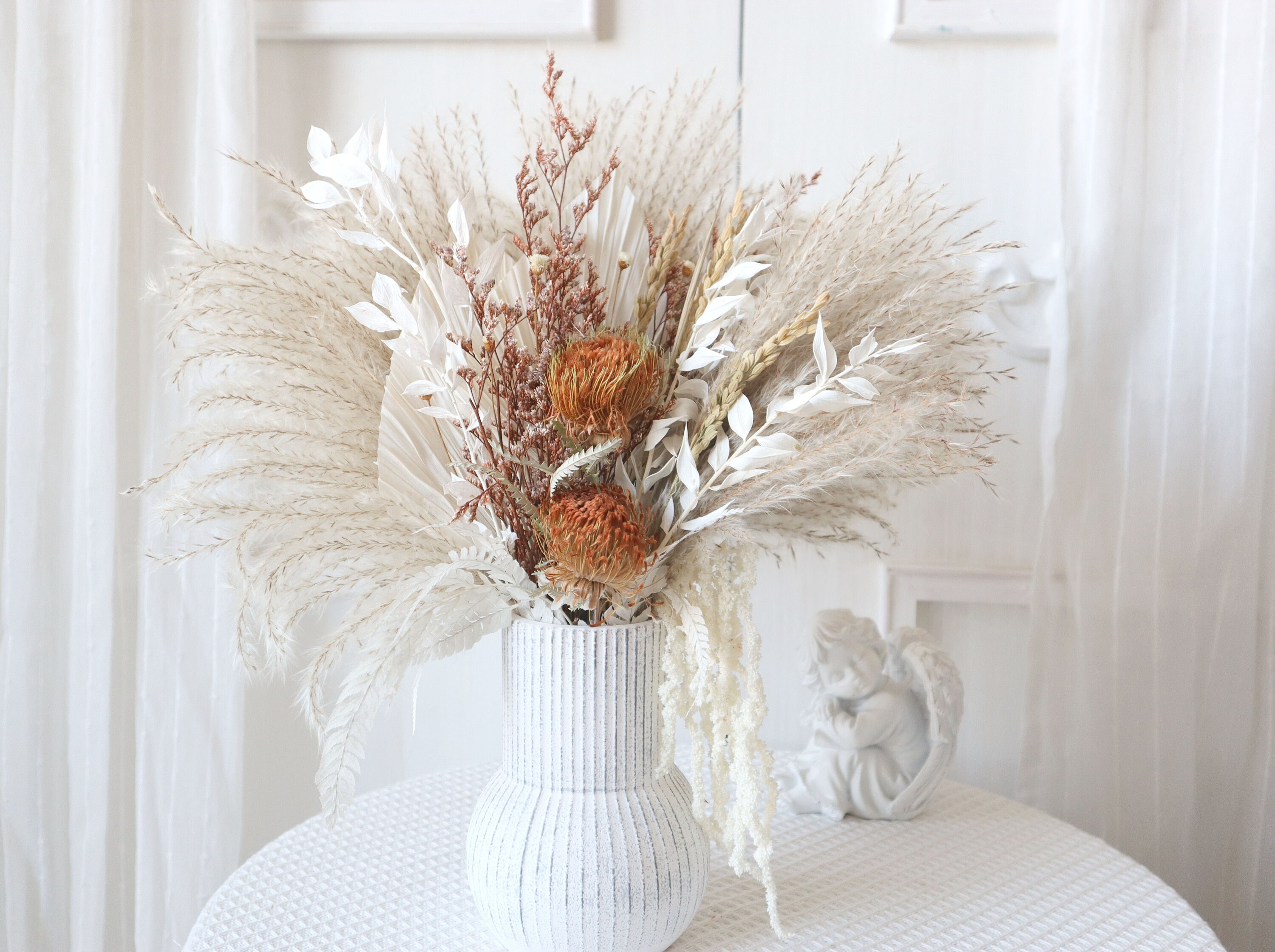 Floral Arrangement White Millet