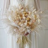 Self-color Pampas Grass Cake Topper Bouquet, Flower Cake Topper,dried ...