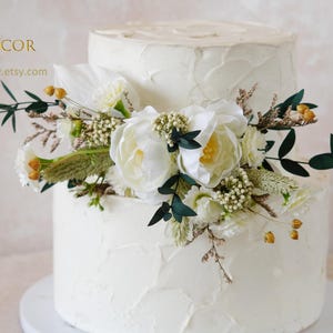 Preserved Dried Natural Pampas Grass Cake Topper,flower Cake Topper ...