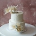 Self-color Pampas Grass Cake Topper Bouquet, Flower Cake Topper,dried ...