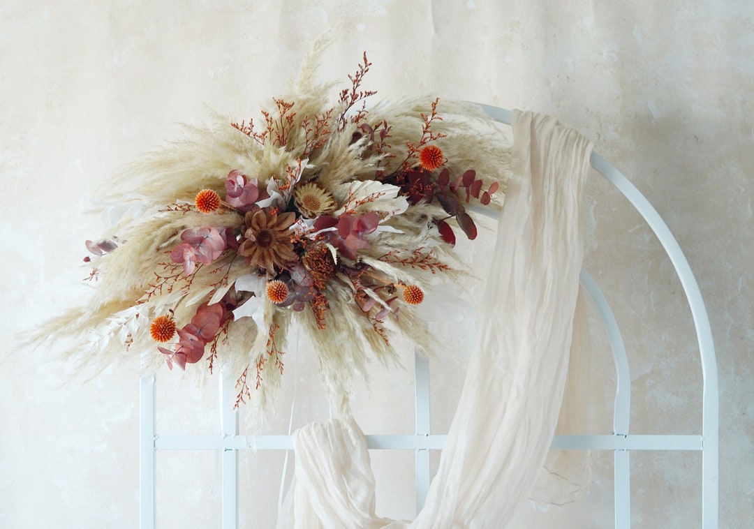 Bohemian Preserved Flower Wedding Arch/arbor,arch&chuppah Decoration ...