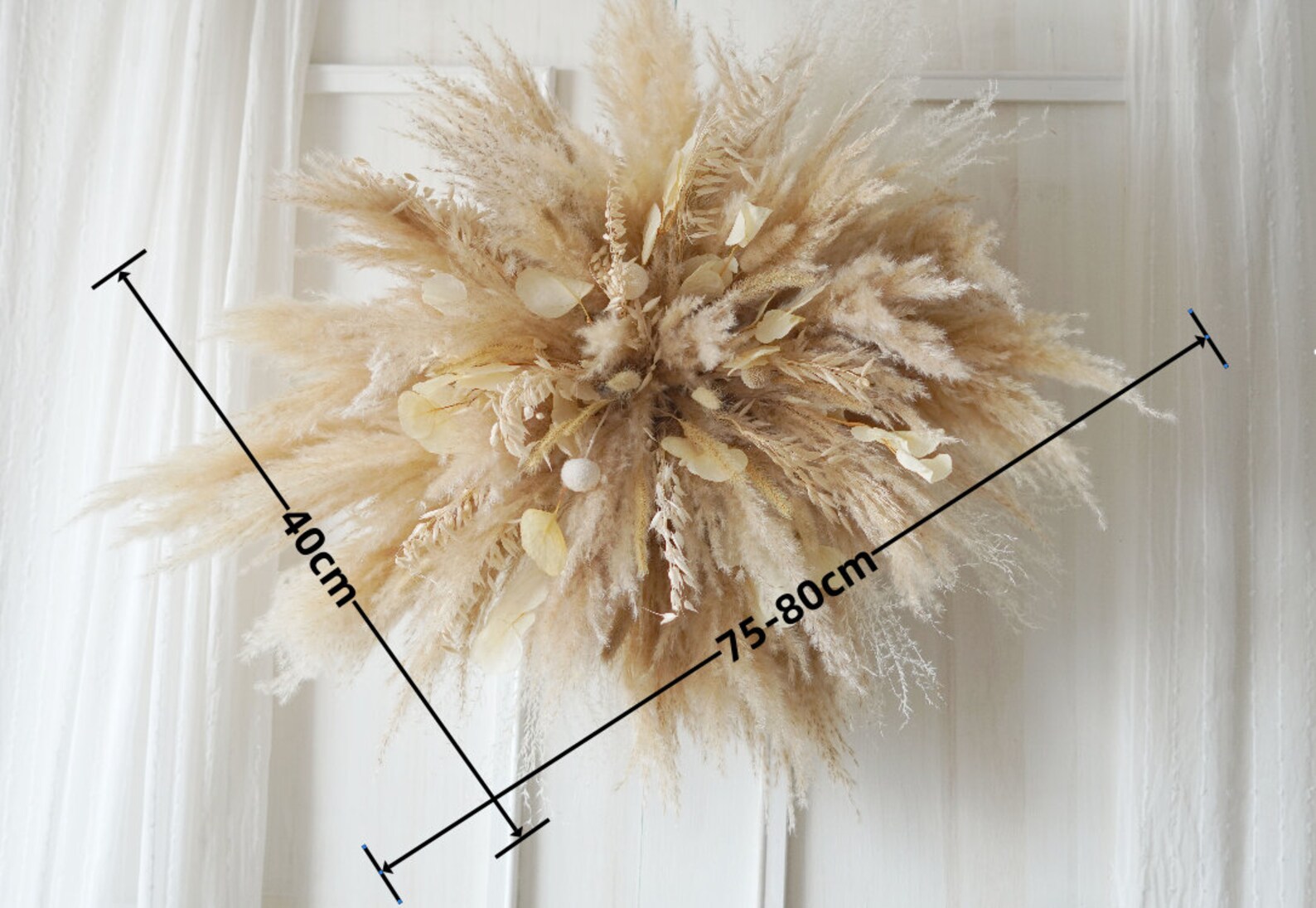 Pampas Flower Arbor / Preserved Bouquet Dried Flowers Wedding - Etsy