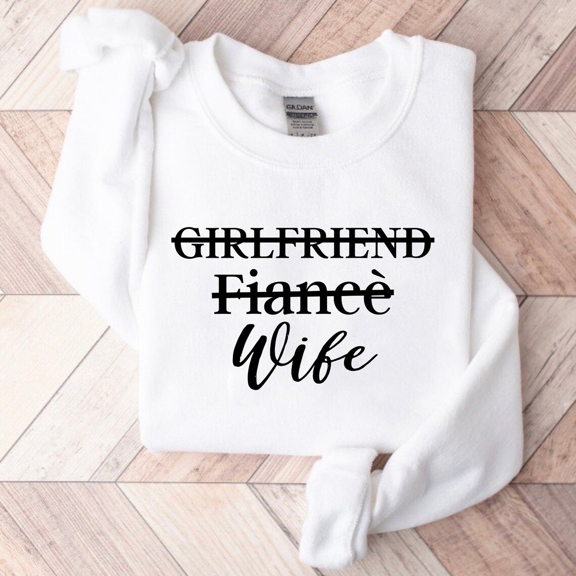 Girlfriend Fiance Sweatshirt, Fiancee Sweater, Engagement Clothing ...