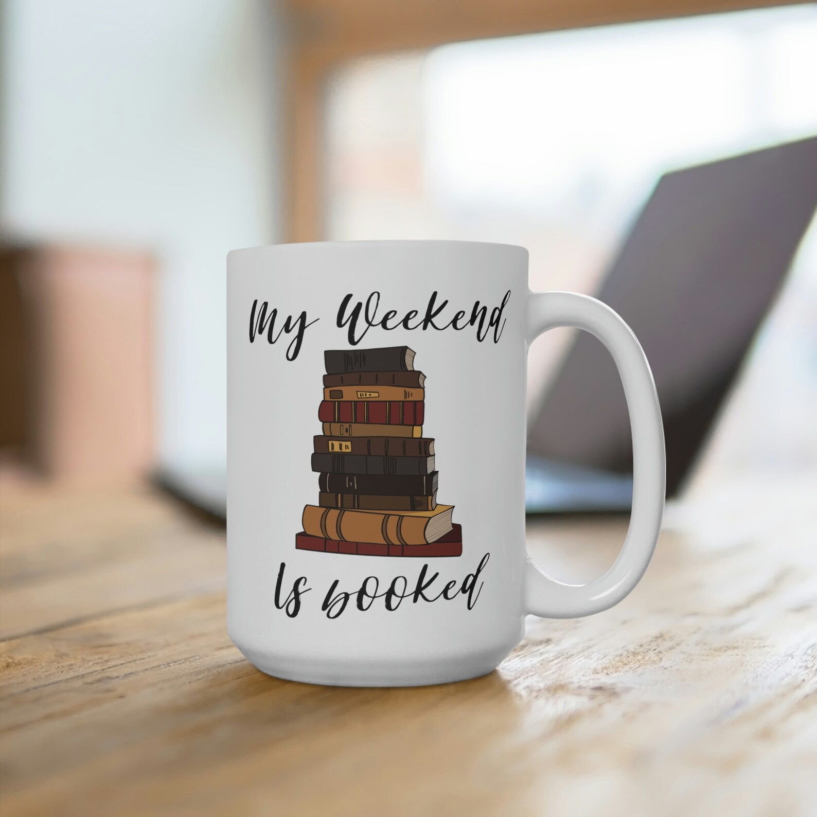 Book Lover Ceramic Mug, Library Mug, Book Reader Mug, Reading Coffee ...