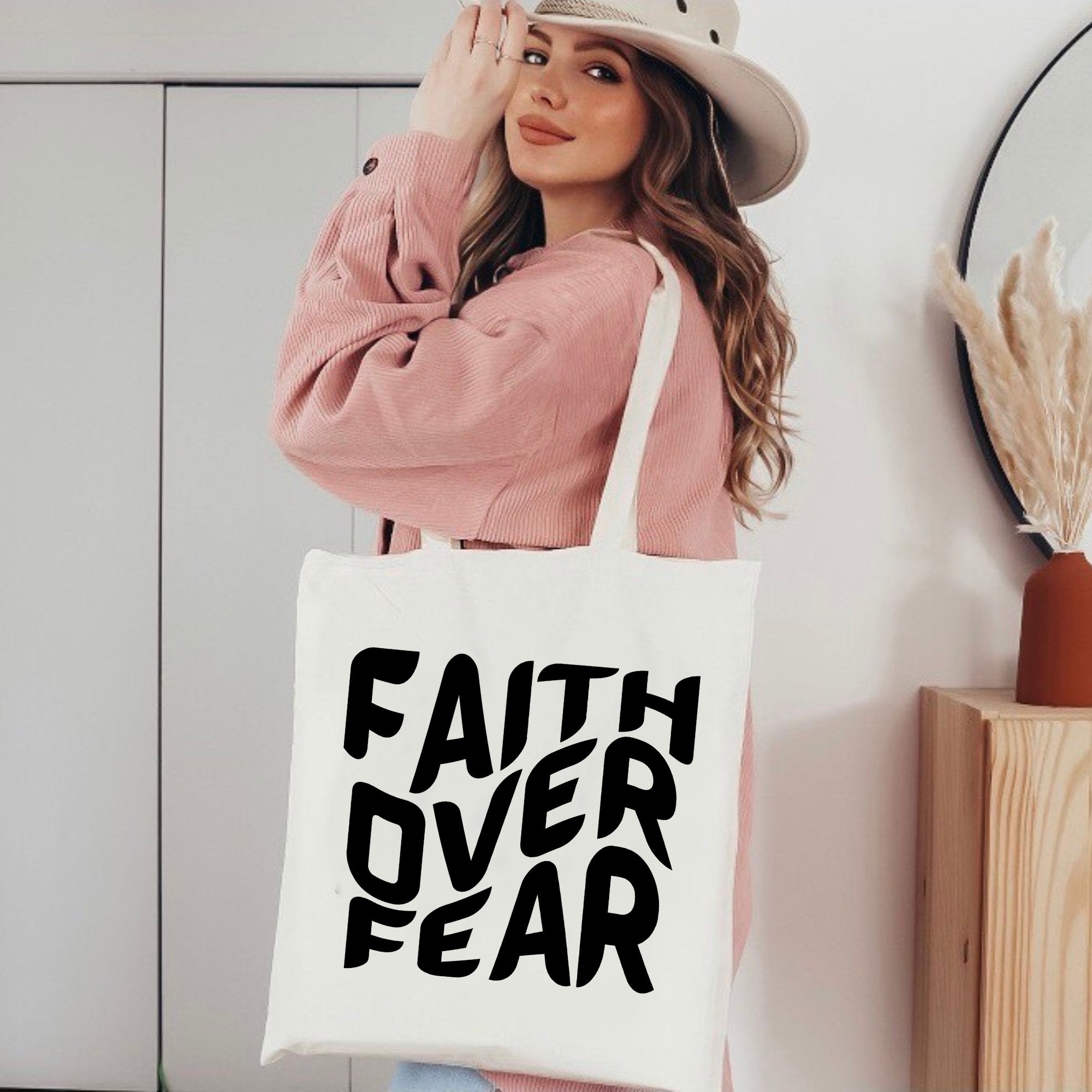 Faith Tote Bag, Christian Tote Bag, Religious Gift, Scripture Gift ...