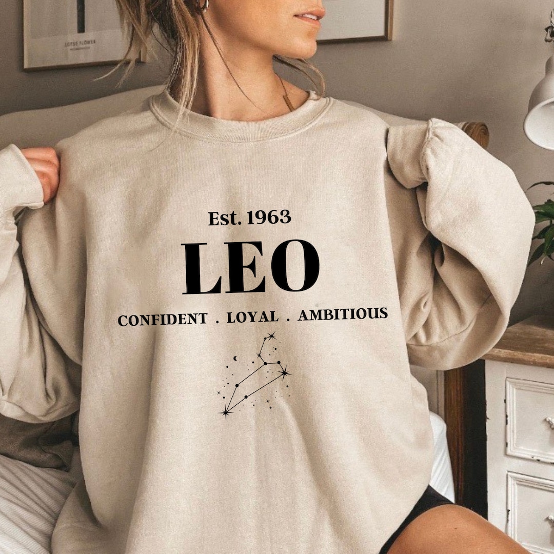 Zodiac Sweatshirt Constellation Sweater, Custom Horoscope Sweatshirt ...