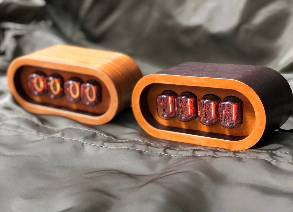 Personalized Nixie Clock Nixie Tube Clock Wooden Nixie - Etsy