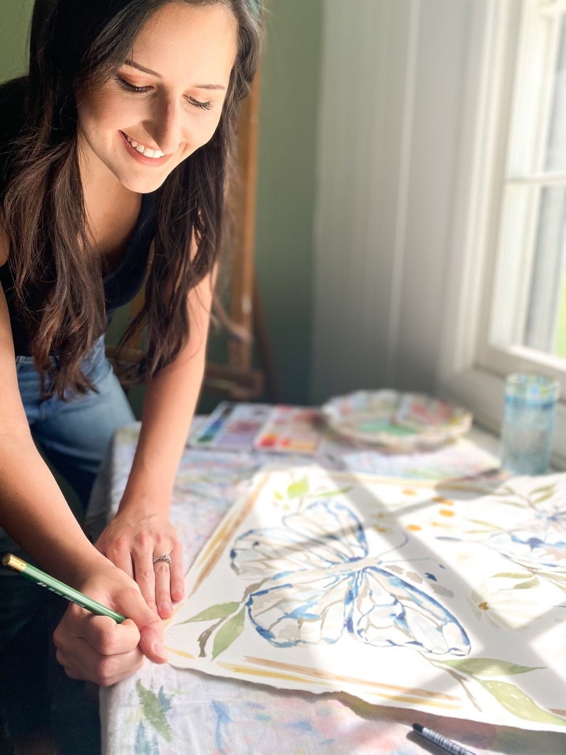 Butterfly Watercolor Nature Study Painting - Etsy