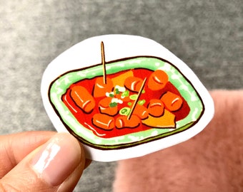 Tteokbokki Stickers | Etsy