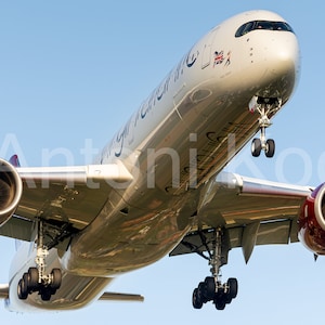 Plane Photo, Airplane Print, Printable, Aviation Photography, Airbus ...