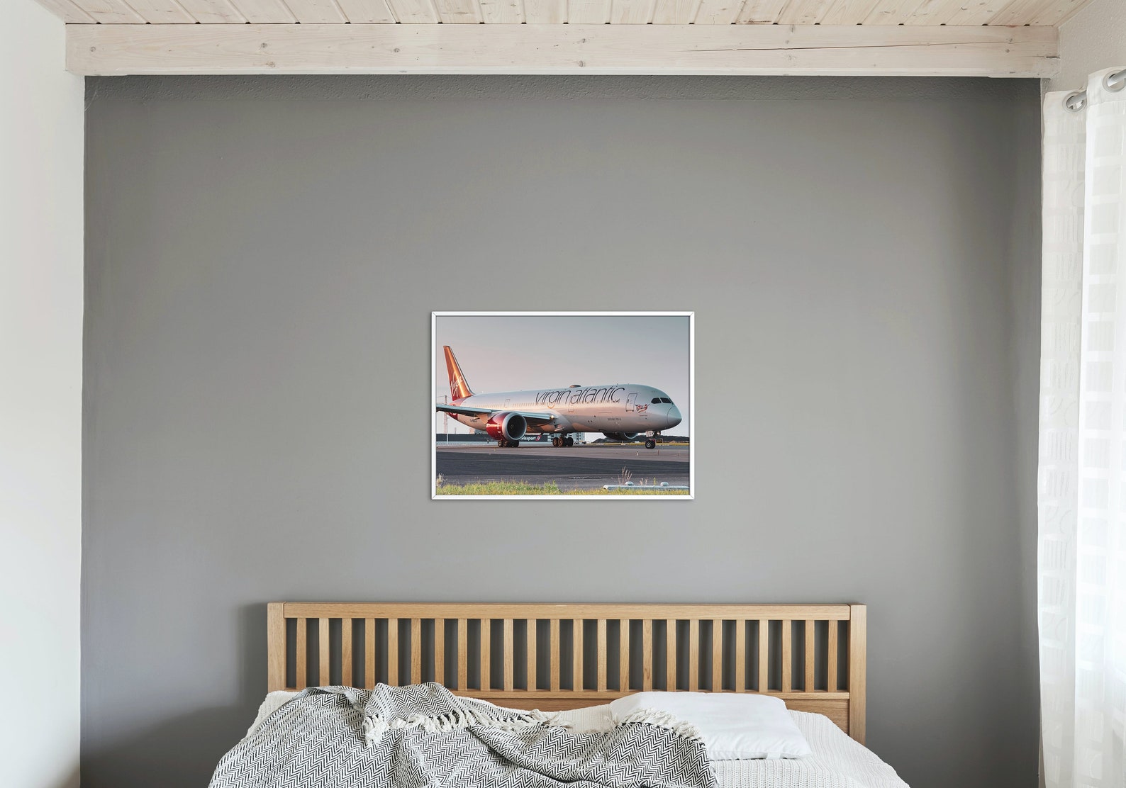 Airplane Print, Printable Photo, Aviation Photography, Aircraft Virgin ...